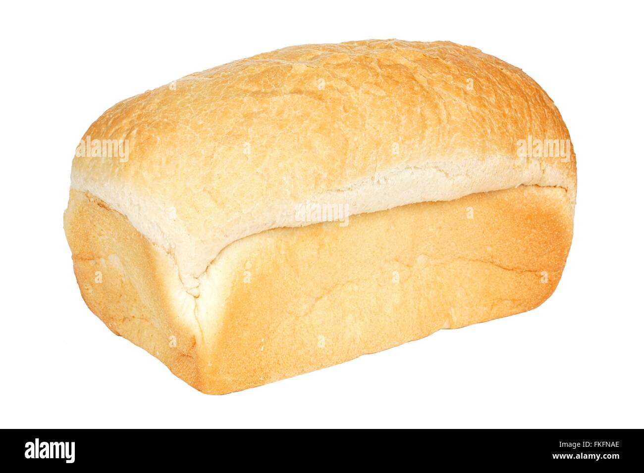 Loaf of white bread isolated on a white background Stock Photo - Alamy