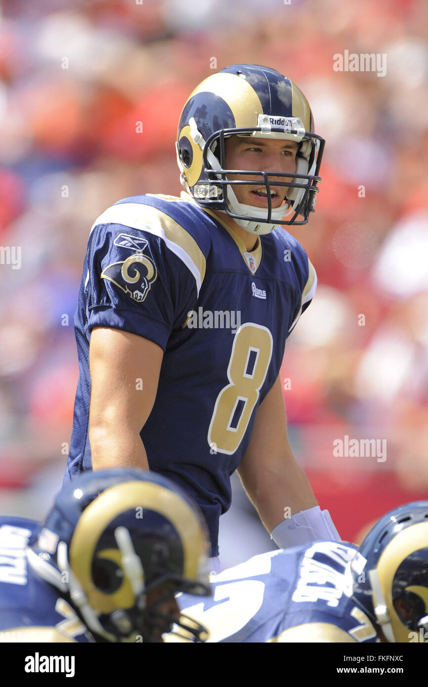 Tampa, Florida, USA. 24th Oct, 2010. St. Louis Rams quarterback Sam ...