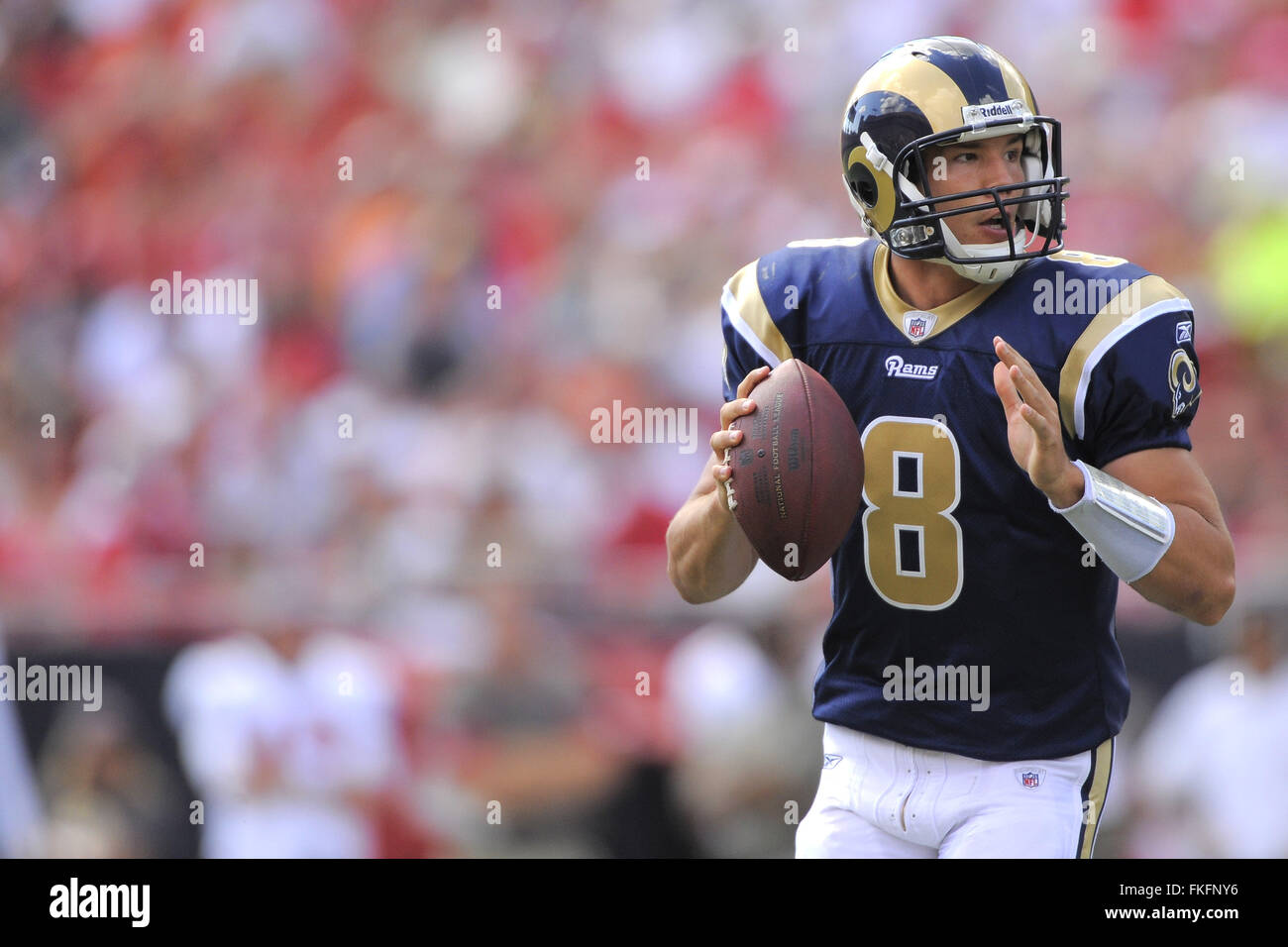 Tampa, Florida, USA. 24th Oct, 2010. St. Louis Rams quarterback Sam ...