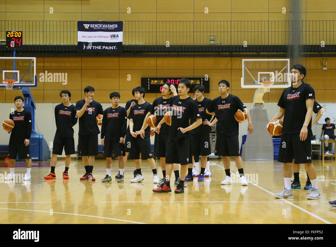 Tokyo, Japan. 8th Mar, 2016. Japan team group (JPN) Basketball : Japan ...