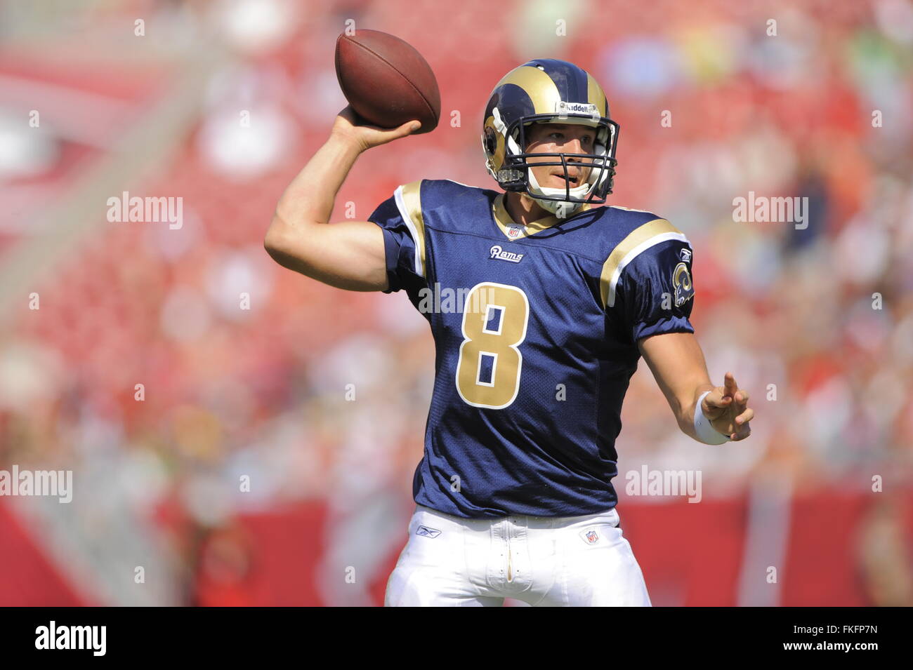 Tampa, Florida, USA. 24th Oct, 2010. St. Louis Rams quarterback Sam ...