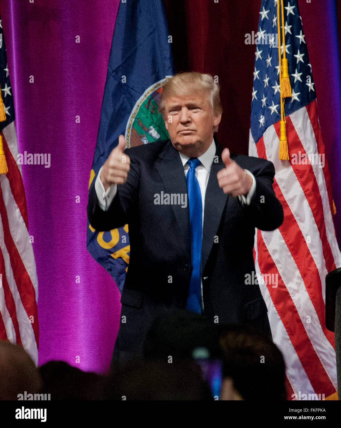 Wichita, Kansas, USA, 5th March, 2016 Republican front runner Donald ...