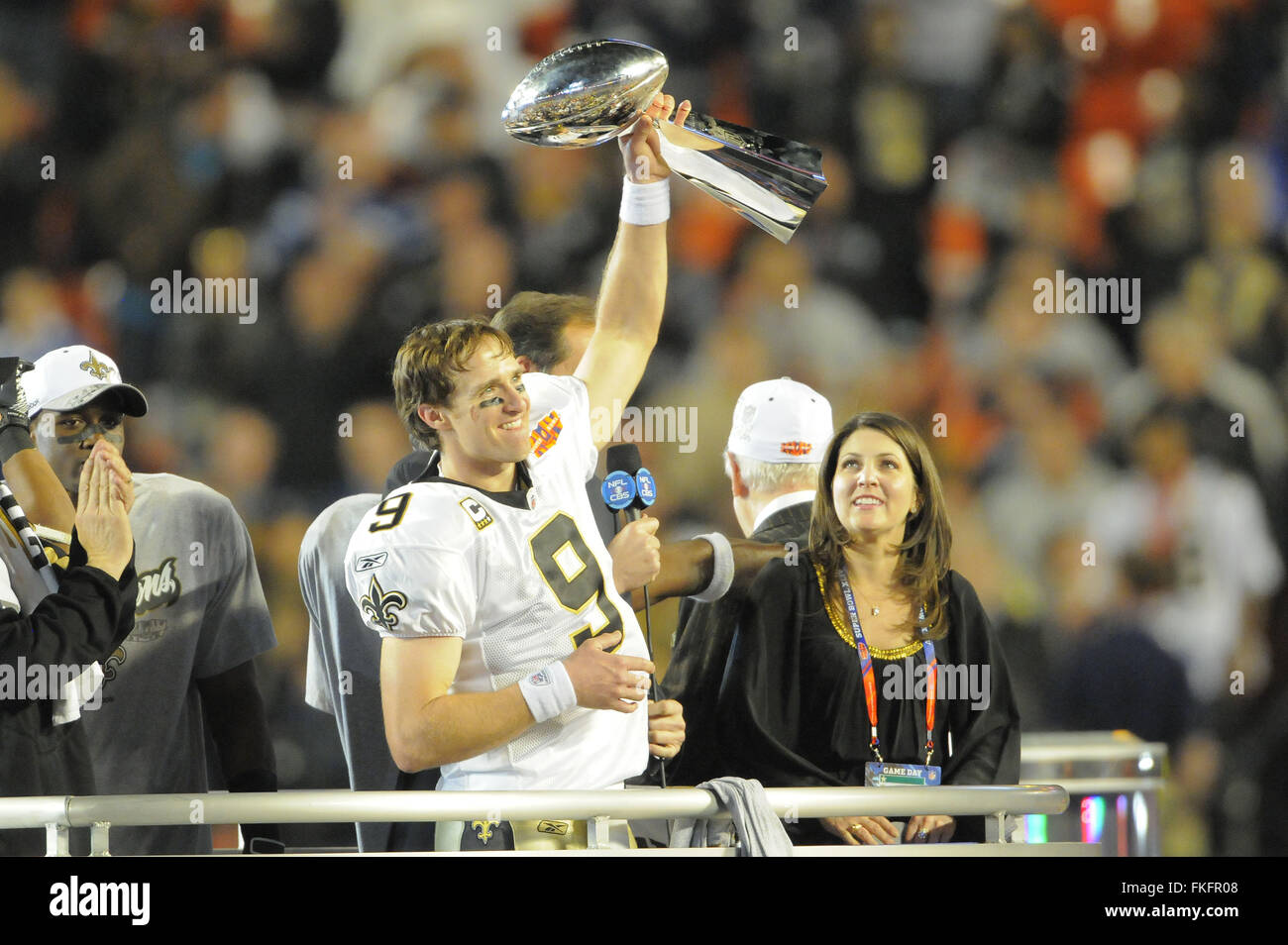Drew brees super bowl hi-res stock photography and images - Alamy