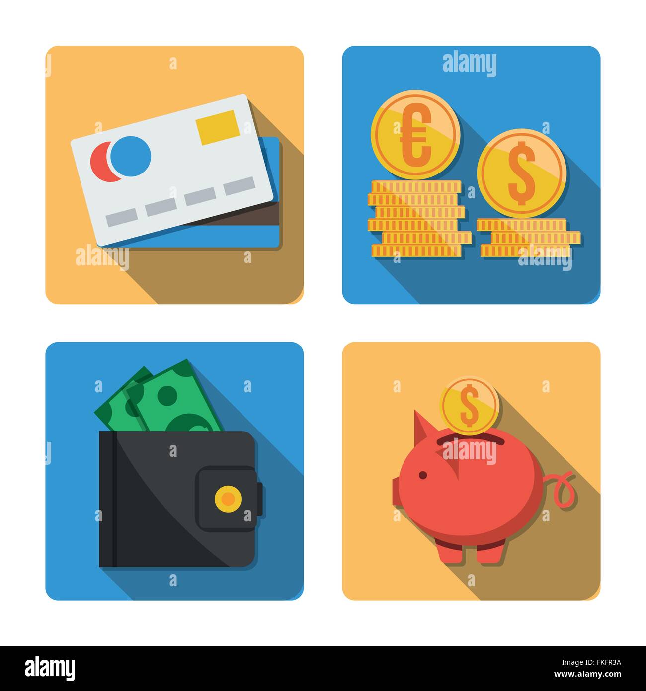 Four bills Cut Out Stock Images & Pictures - Alamy