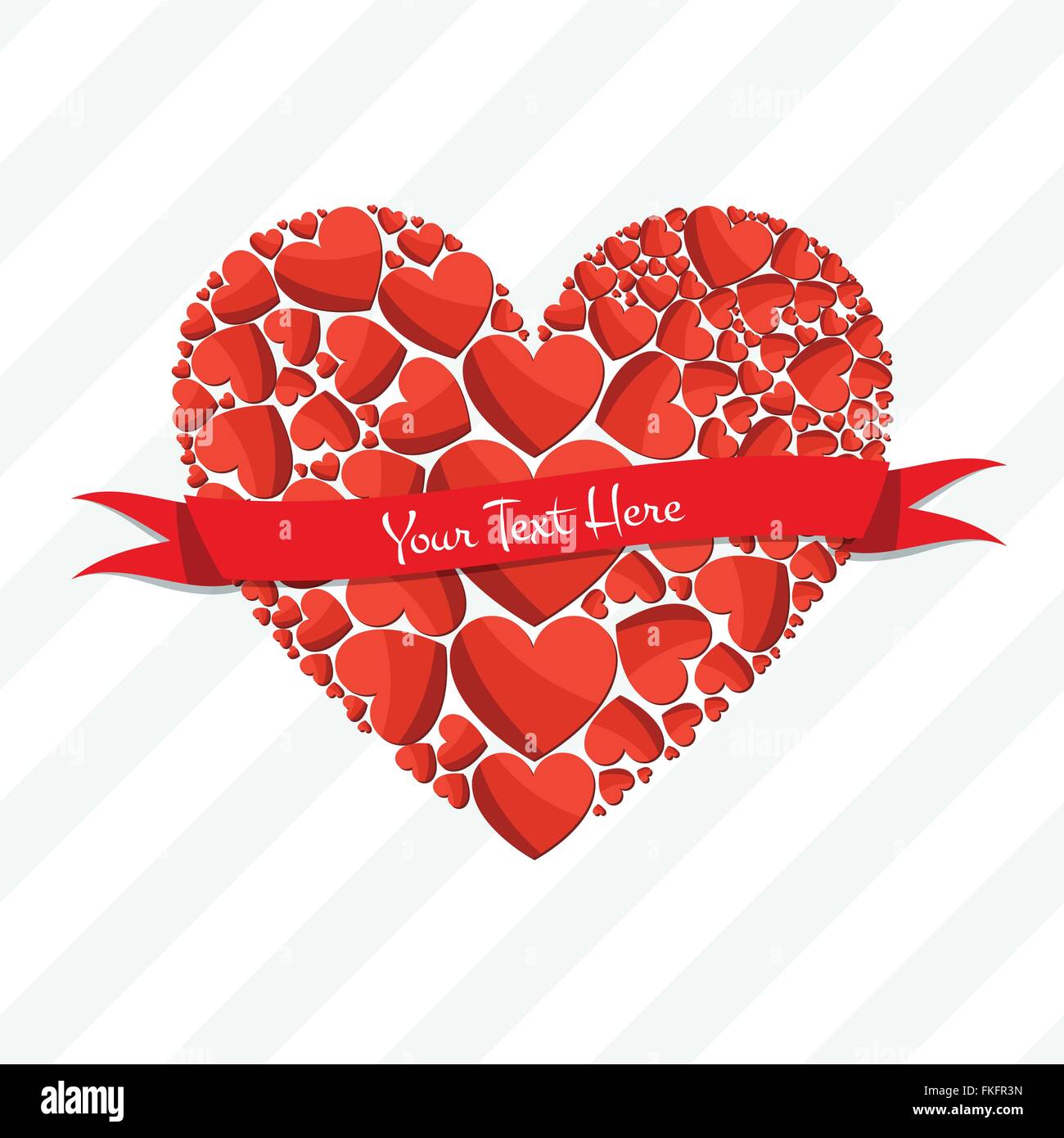 Greeting card trendy ribbon Stock Vector Images - Alamy