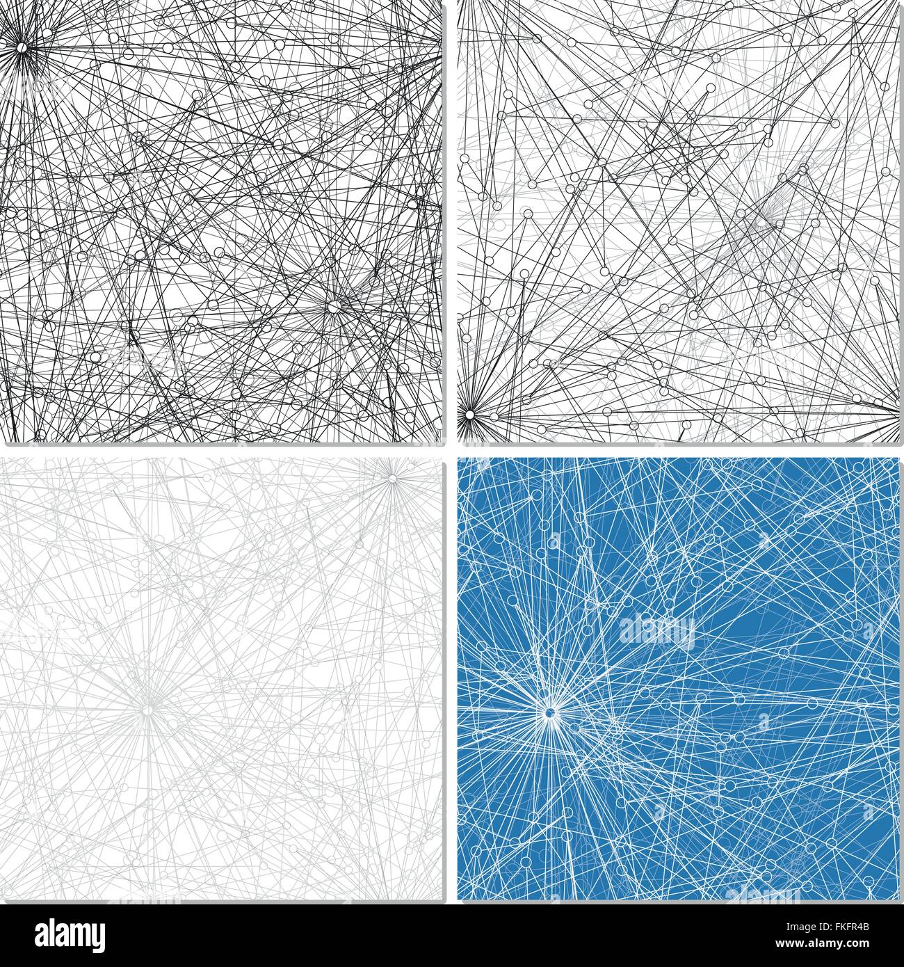Set of Four Web Patterns Stock Vector Image & Art - Alamy