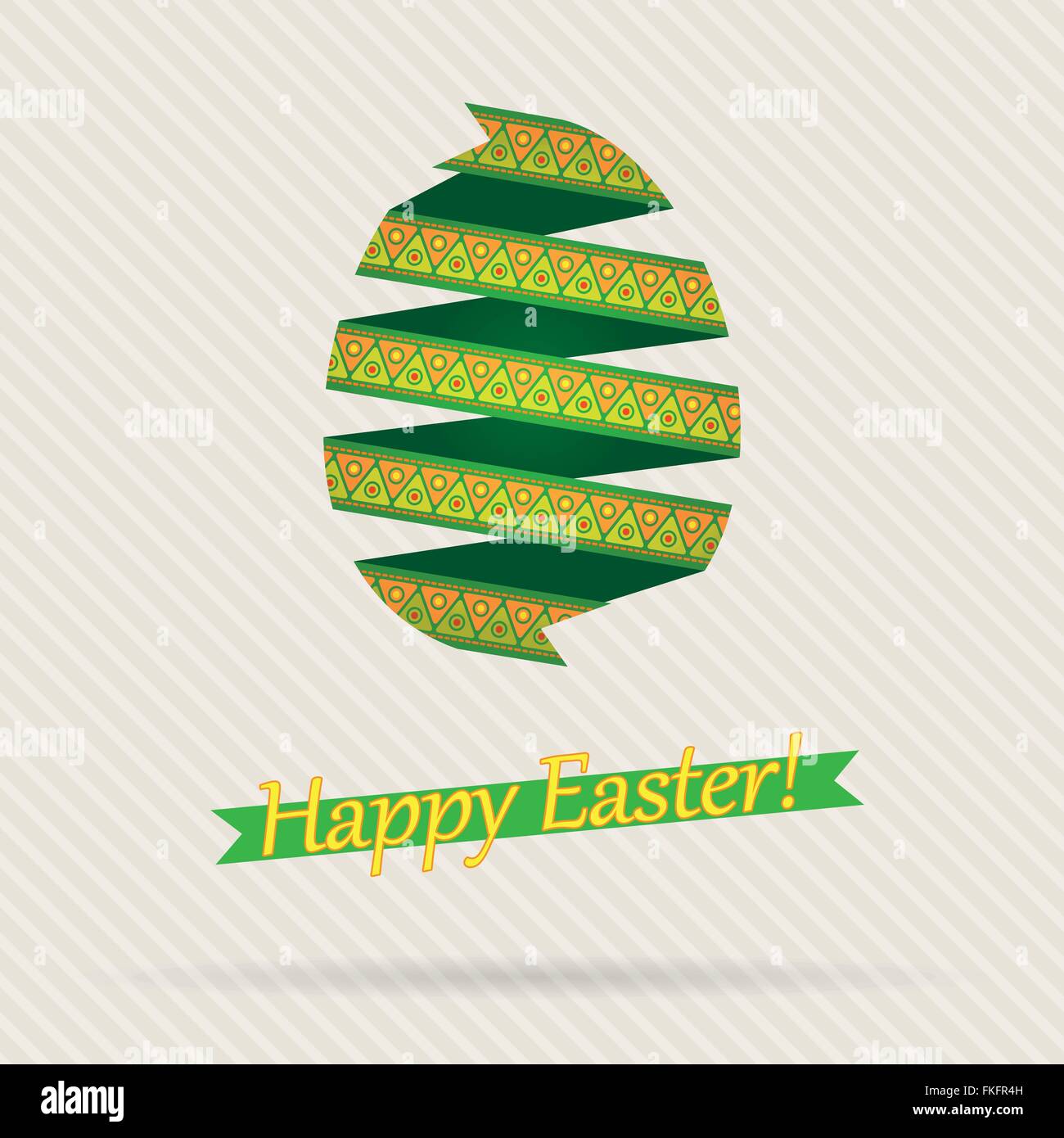 Vector Easter Egg From Ribbons Stock Vector Image & Art - Alamy