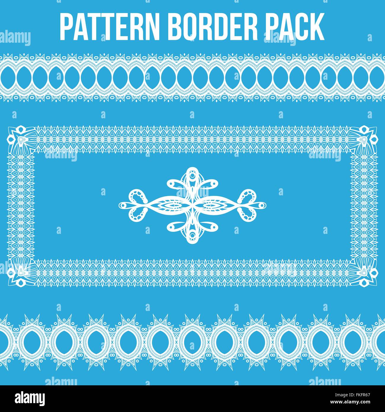 Pattern Border Pack Stock Vector Image & Art - Alamy