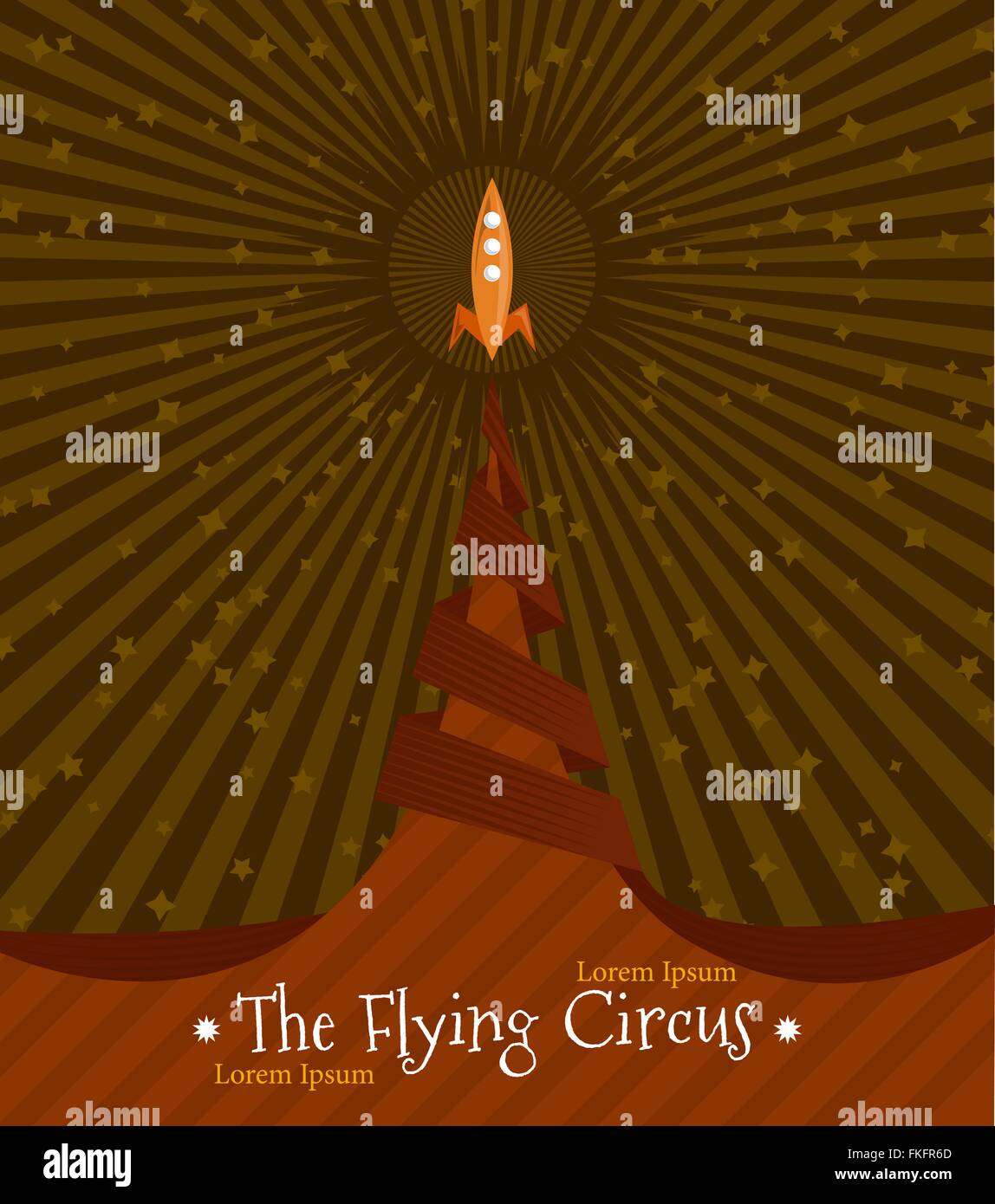 A Poster With a Rocket Stock Vector Image & Art - Alamy