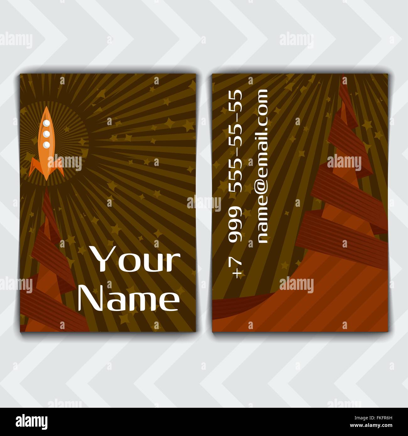 A Cards With a Rocket Stock Vector Image & Art - Alamy