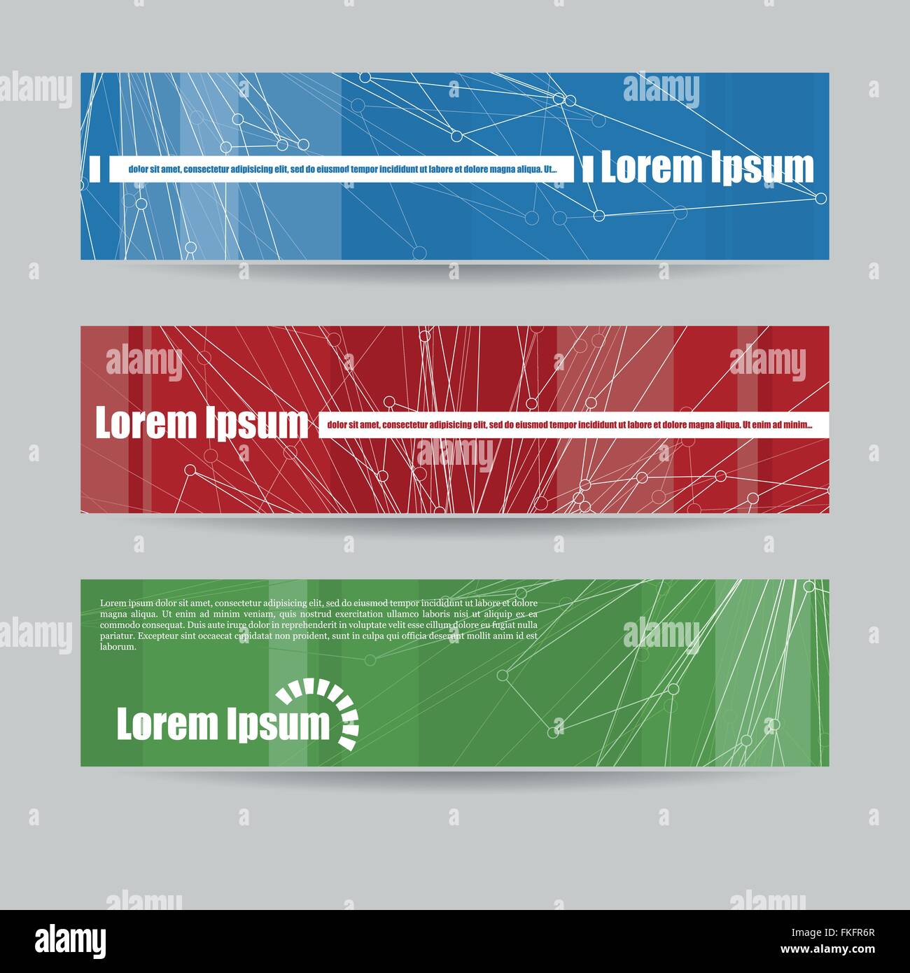 A Random Colored Banners Stock Vector Image & Art - Alamy