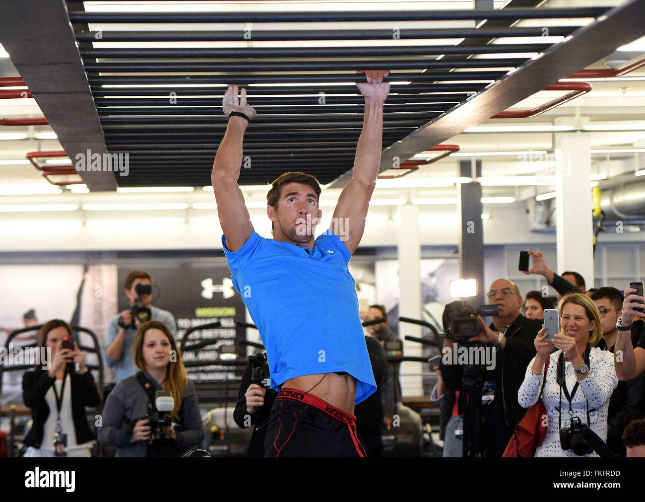 Baltimore, USA. 8th Mar, 2016. U.S. Olympic swimmer Michael Phelps ...