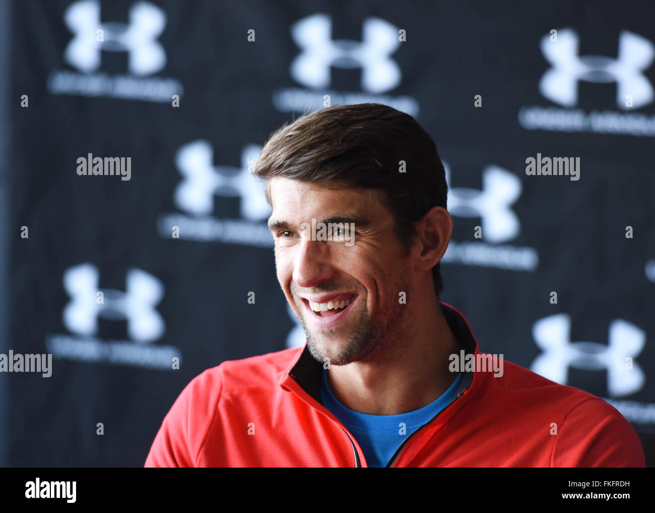 Baltimore, USA. 8th Mar, 2016. U.S. Olympic swimmer Michael Phelps ...