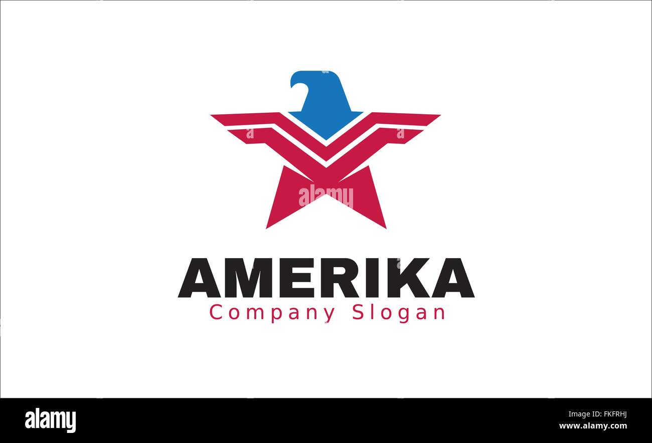 Red blue star falcon Stock Vector Images - Alamy