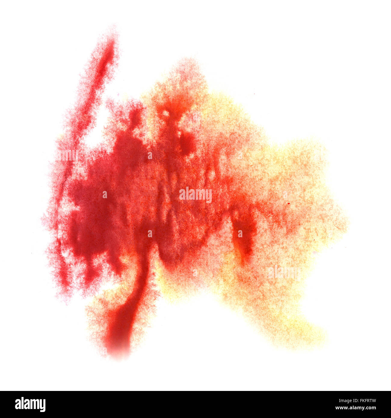 paint brown orange splash color ink watercolor isolated stroke splatter ...