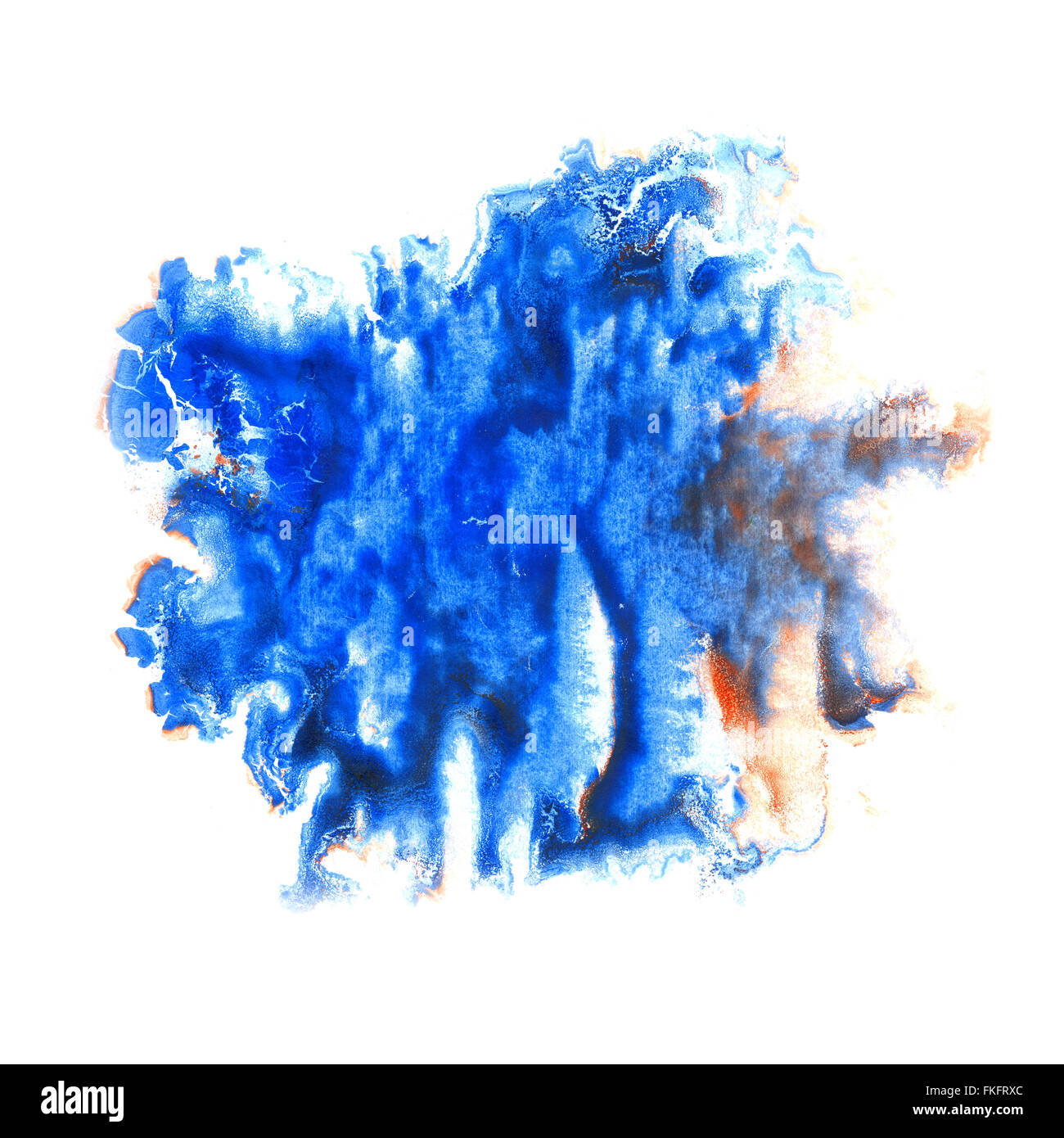 paint splash color black blue ink watercolor isolated stroke Stock ...