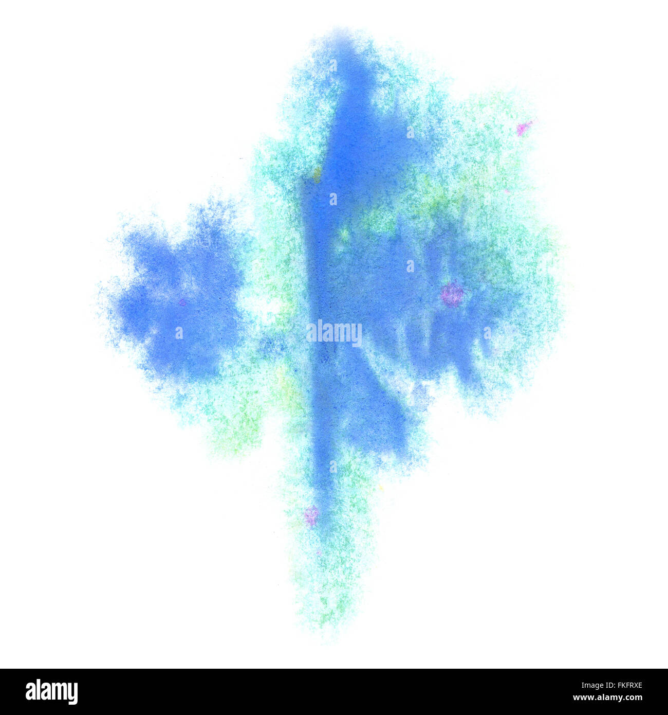 paint splash color blue ink watercolor isolated stroke splatter Stock ...