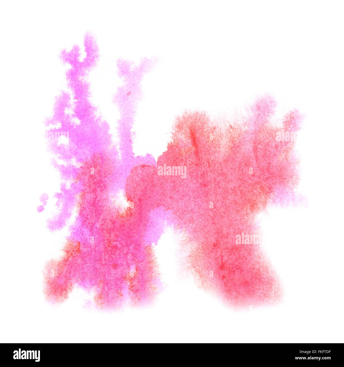 paint splash color ink pink watercolor isolated stroke splatter Stock ...