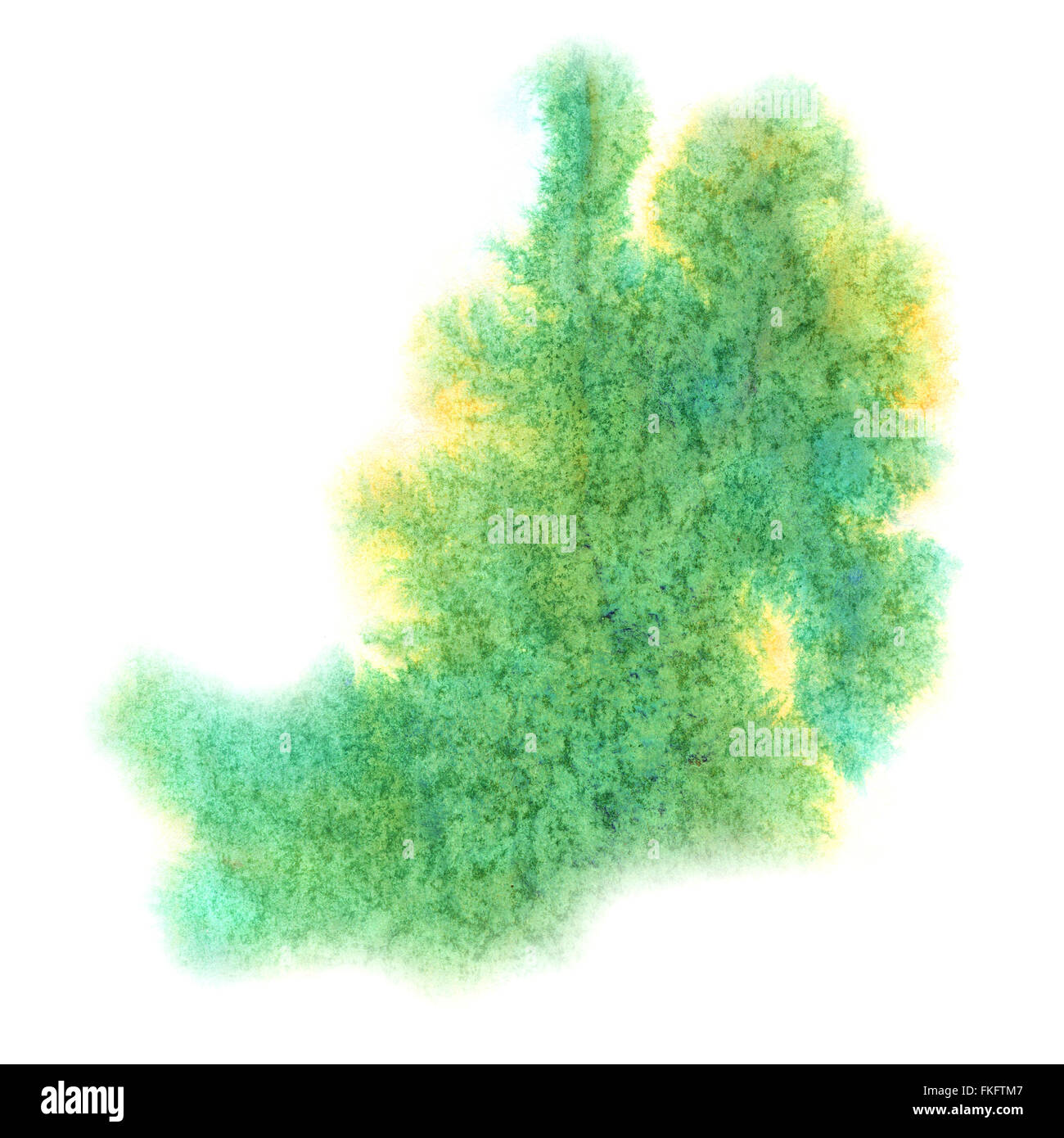 paint splash green color ink watercolor isolated stroke splatter Stock ...