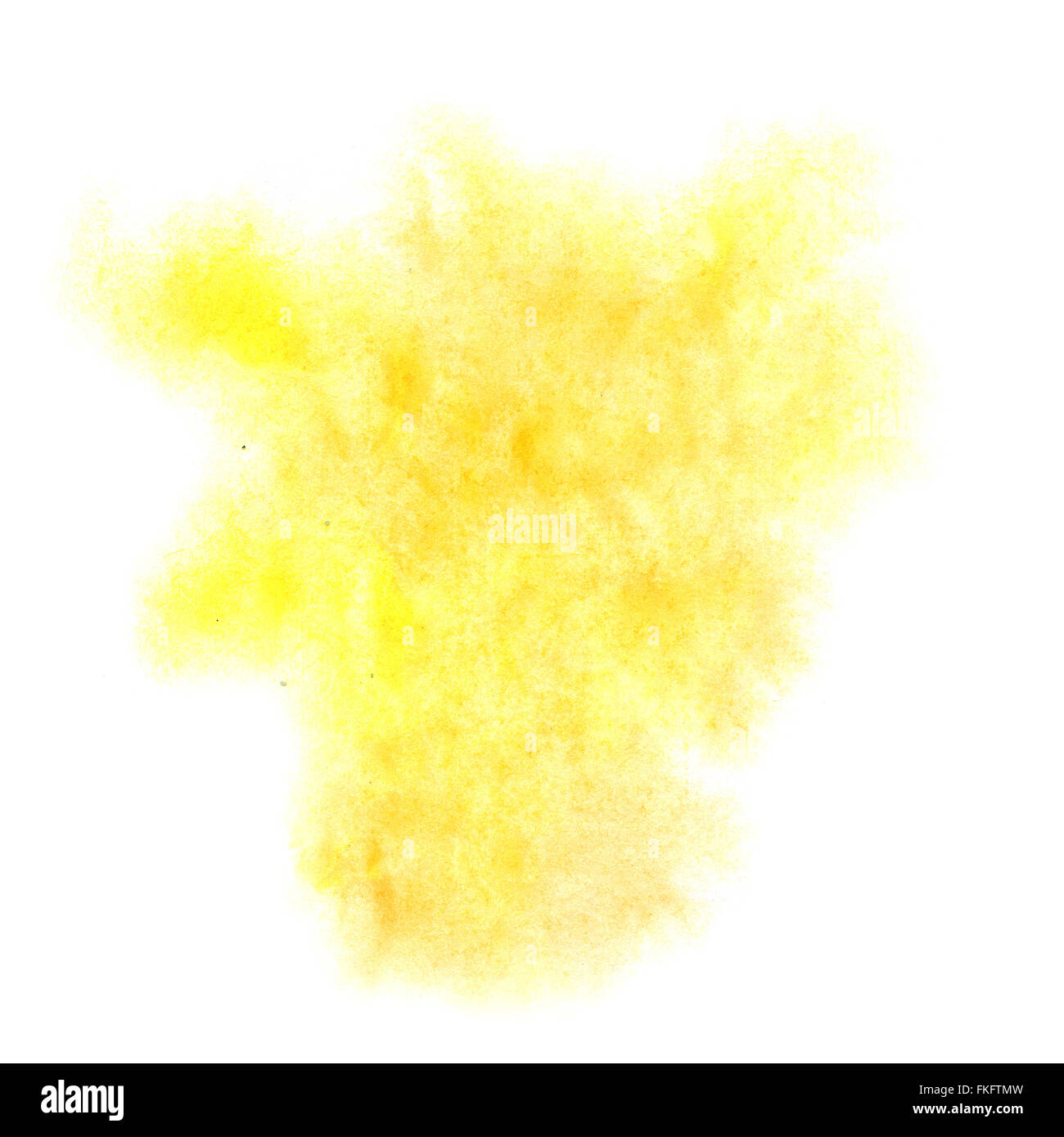 paint splash yellow color ink watercolor isolated stroke Stock Photo ...