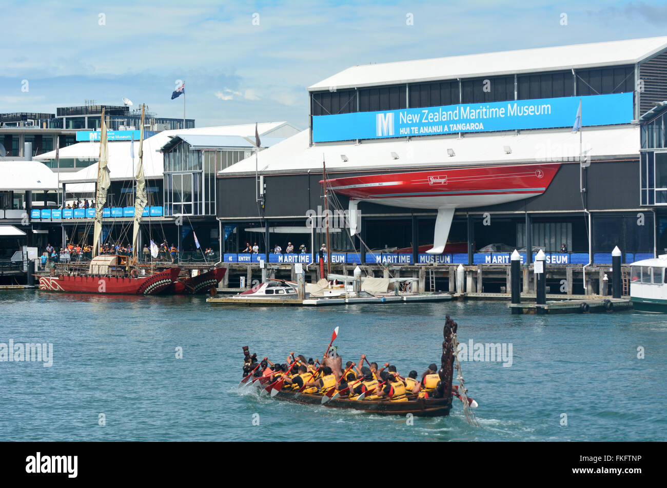 Maori Sailing Canoe Maori Waka High Resolution Stock Photography and ...