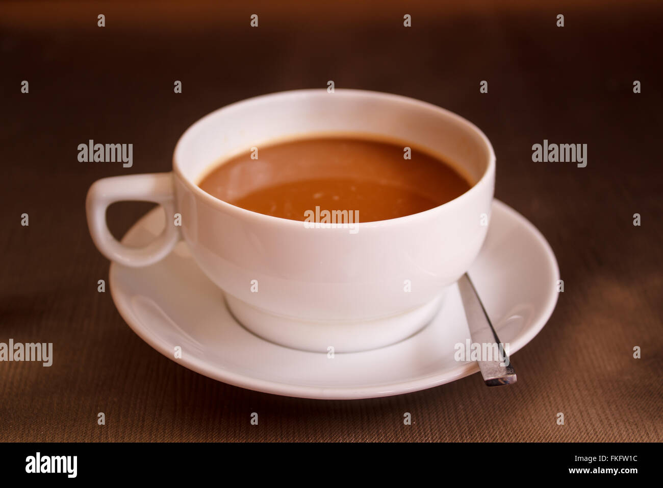 cup of hot coffee in coffee shop Stock Photo - Alamy