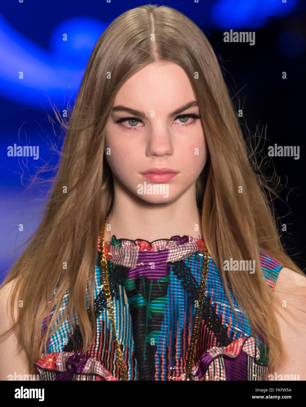 New York City, USA - February 17, 2016: Estella Boersma walks the ...