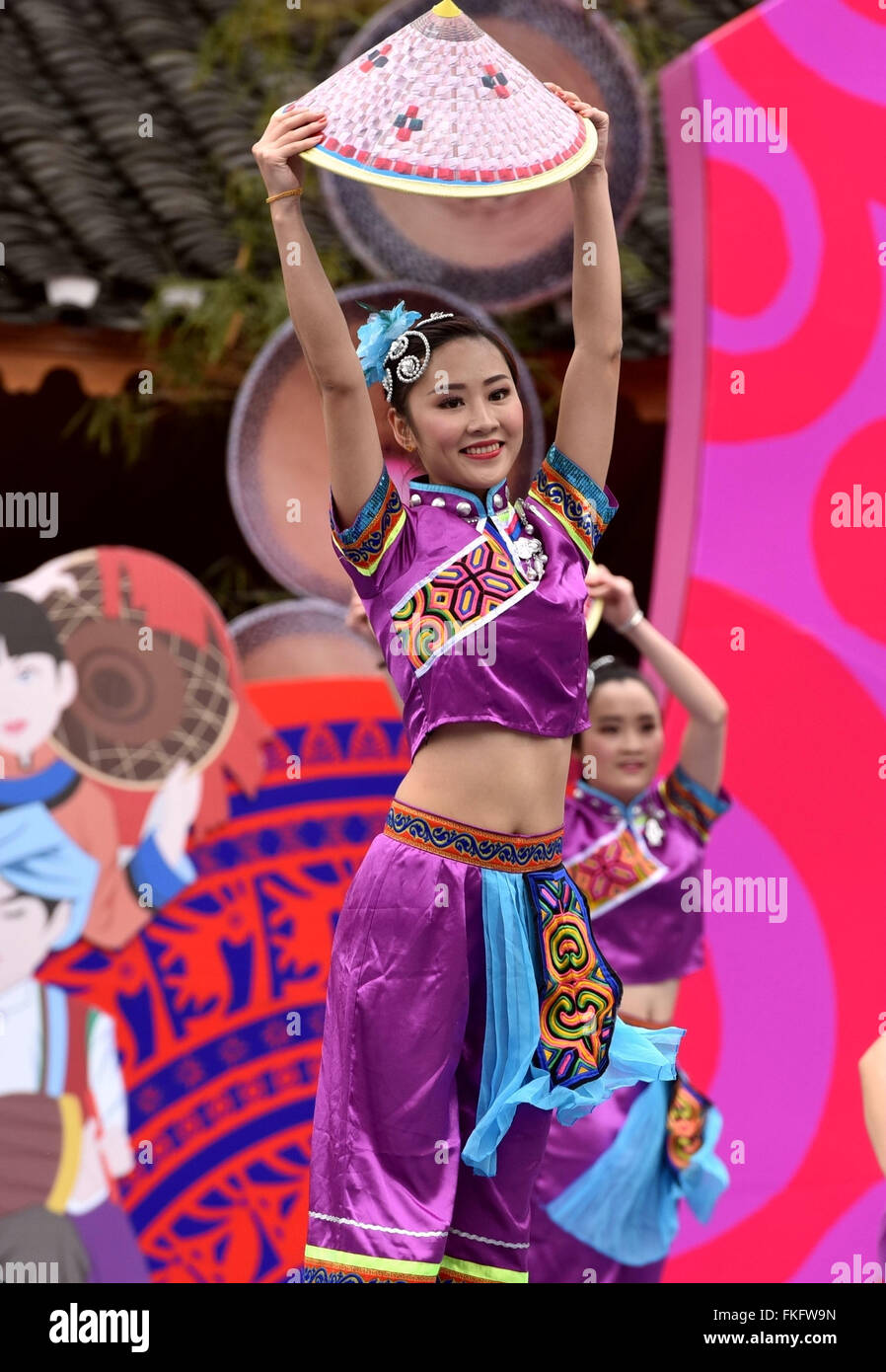 Zhuang people in traditional costume hi-res stock photography and ...