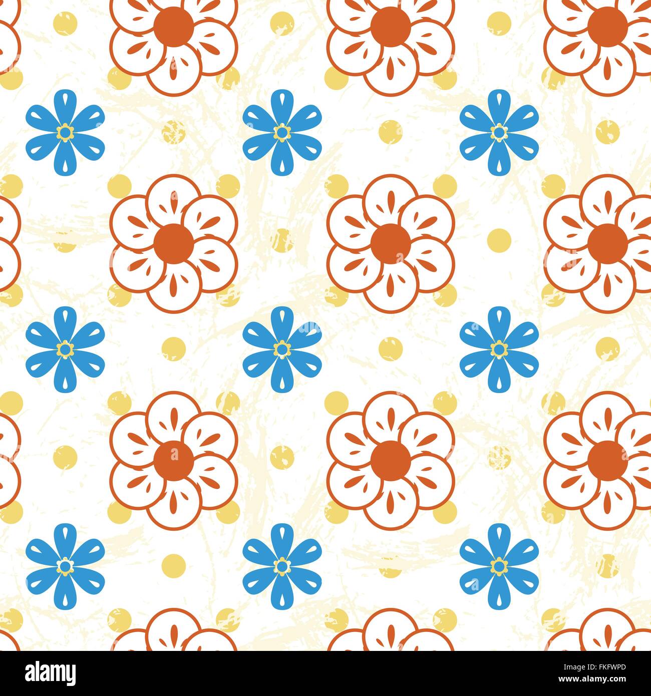 Colorful Flower Pattern Stock Vector Image & Art - Alamy