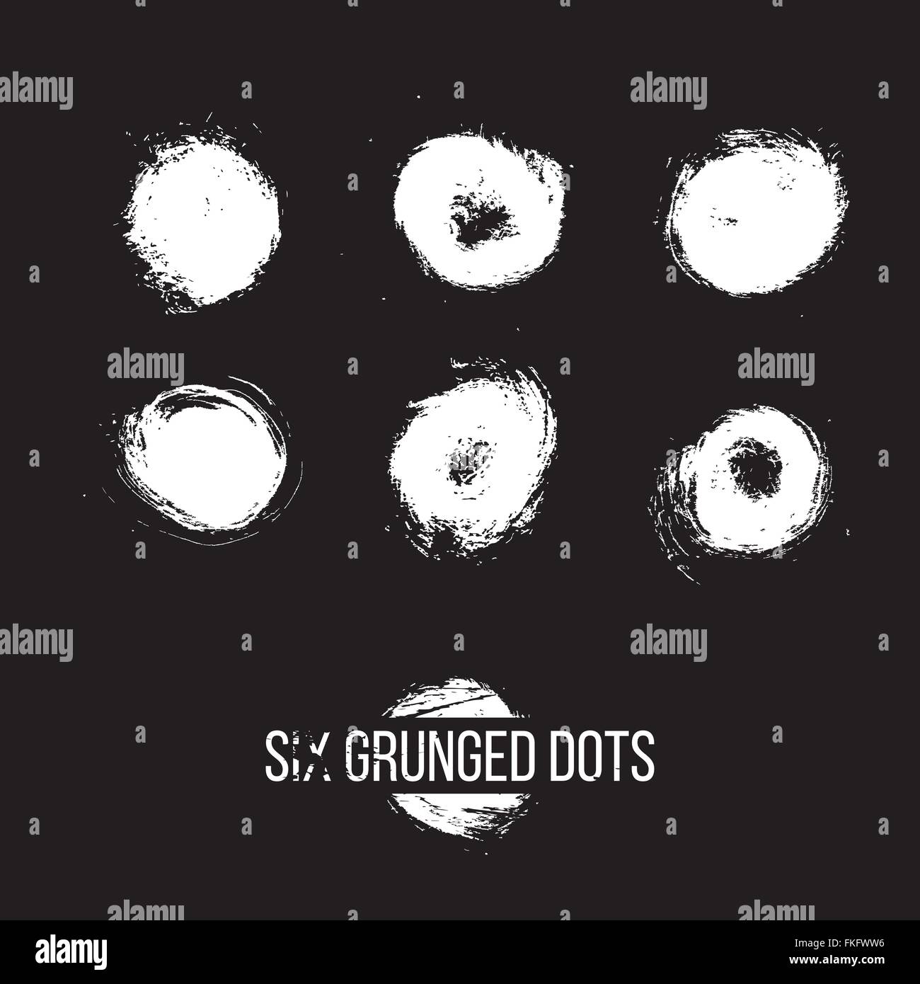 Set of Grunged Dots Stock Vector Image & Art - Alamy