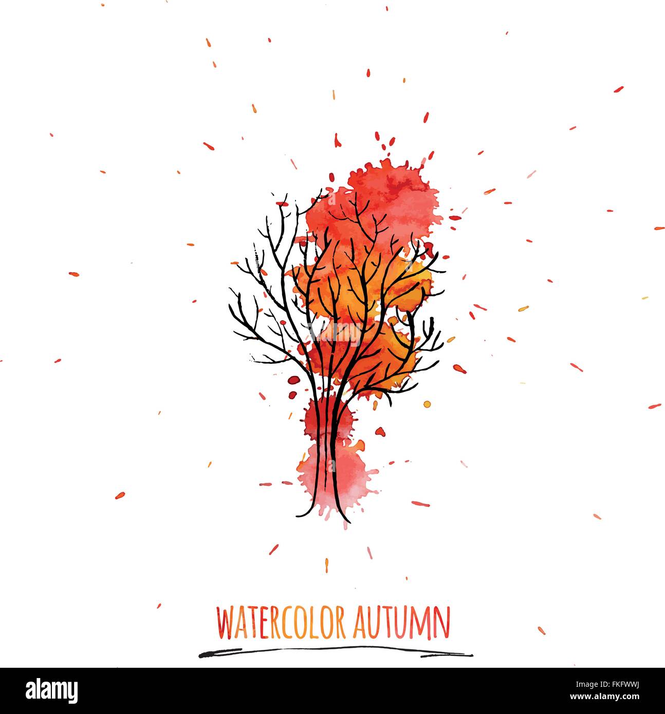 Vector autumn background Stock Vector Image & Art - Alamy