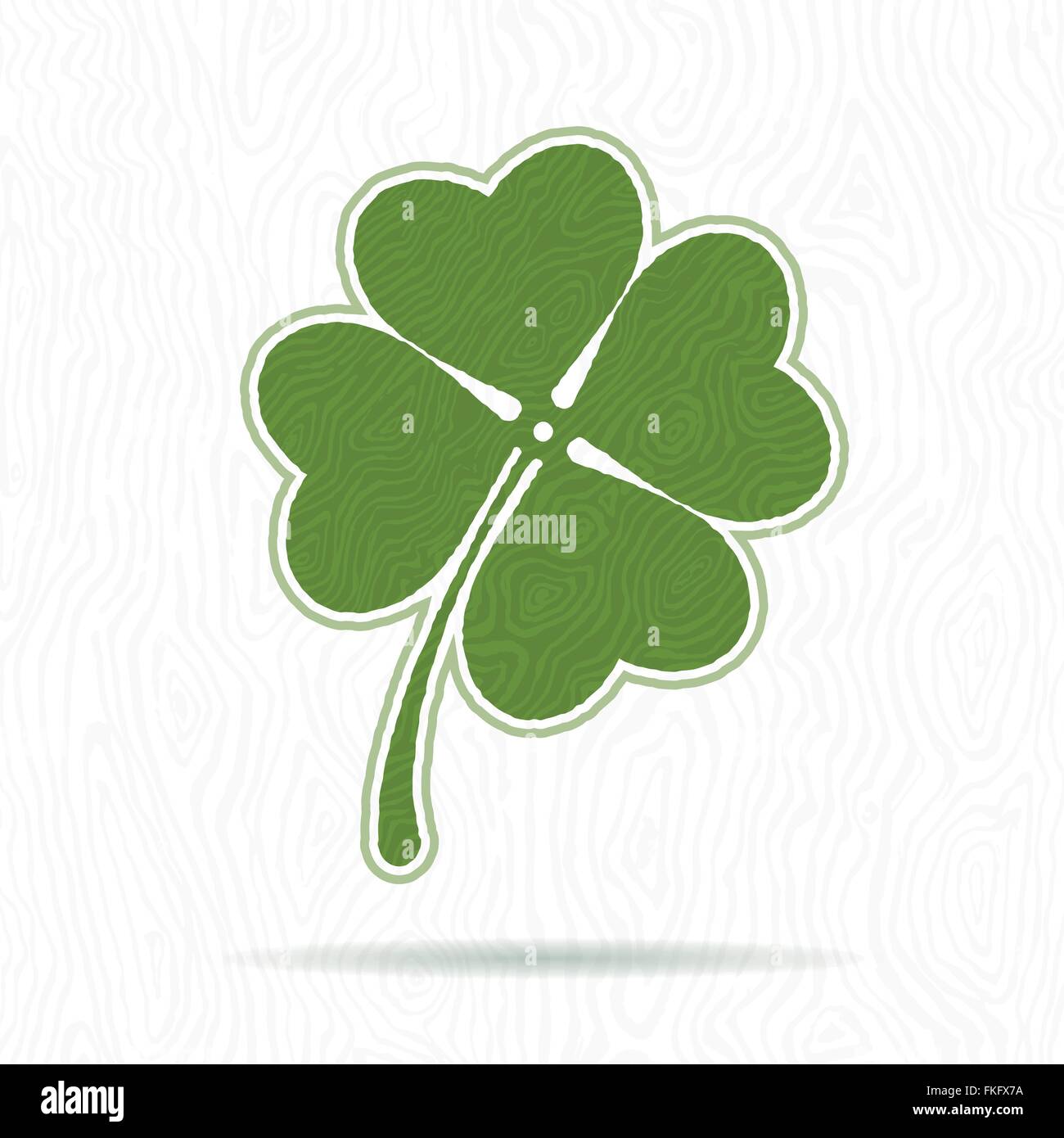 Symbol of clover with four petals Stock Vector Image & Art - Alamy