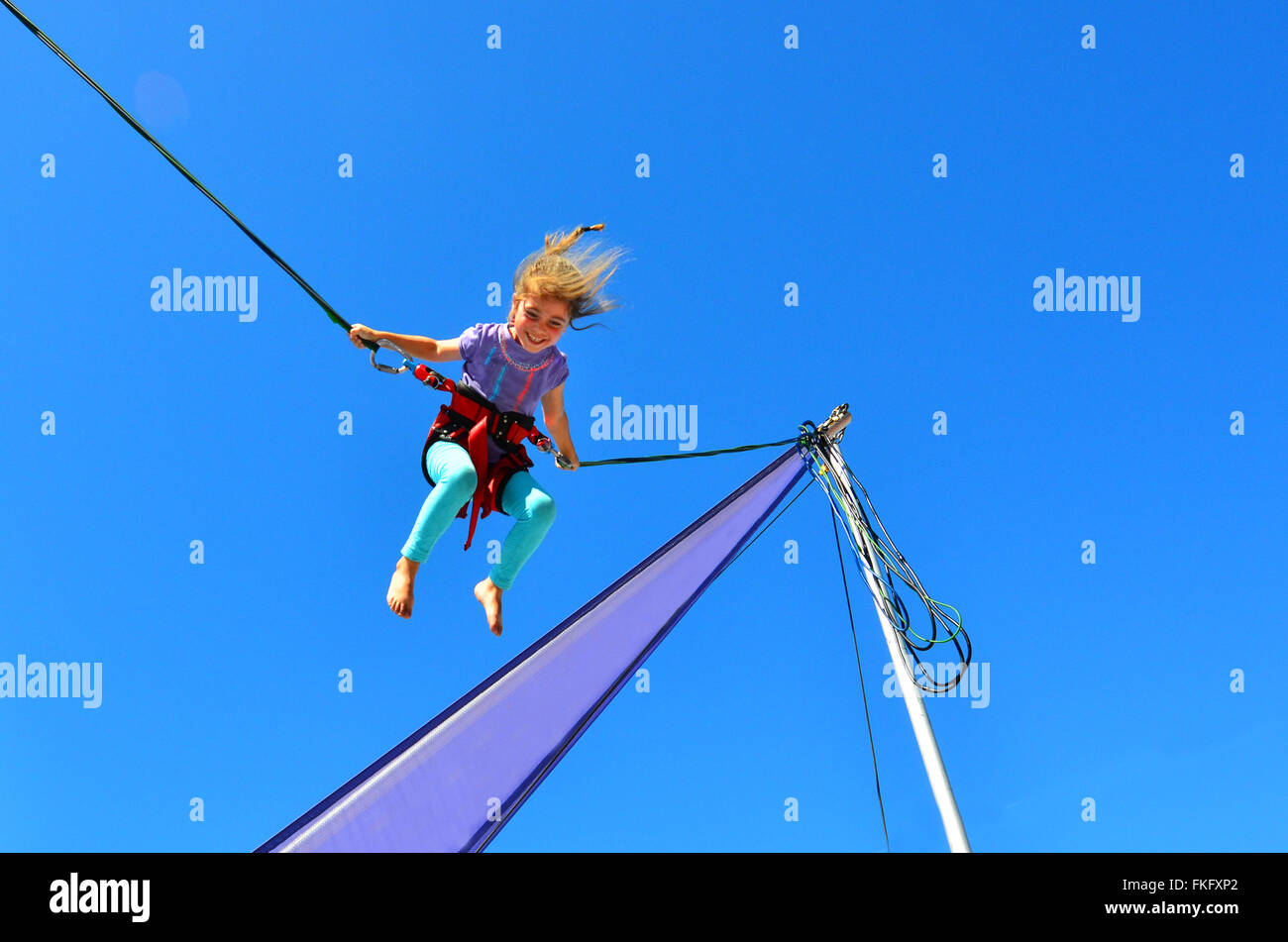 Bungee Jumping Girl High Resolution Stock Photography and Images - Alamy