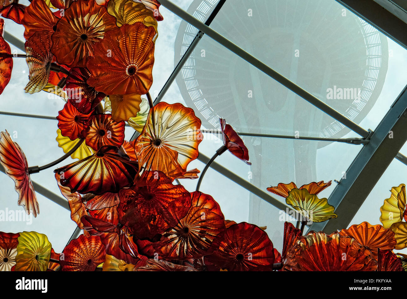 Chihuly Garden and Glass, a museum in Seattle, Washington, showcases ...
