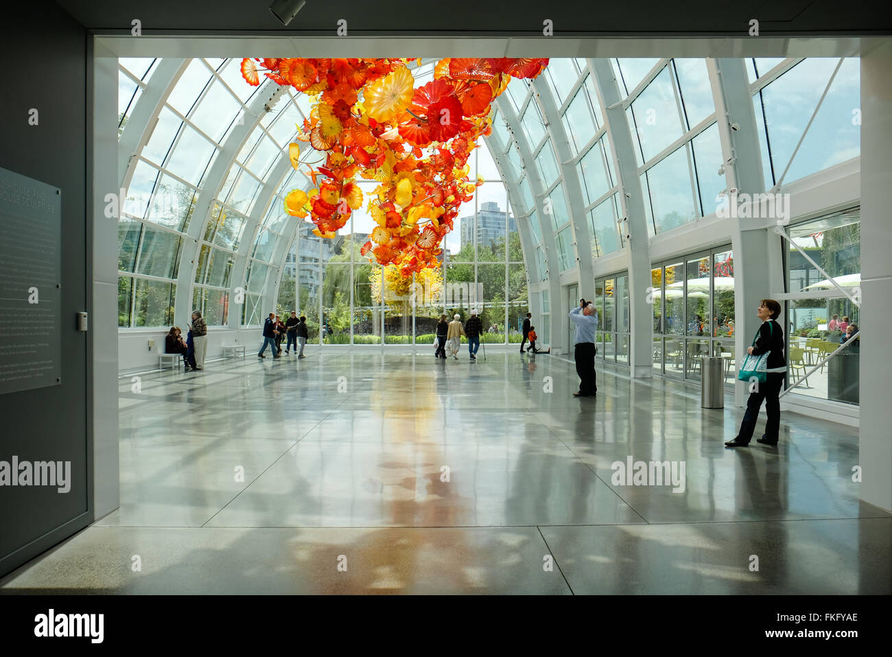 Chihuly Garden and Glass, a museum in Seattle, Washington, showcases ...