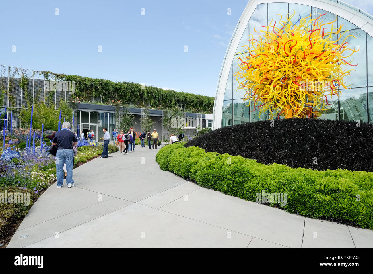 Chihuly Garden and Glass, a museum in Seattle, Washington, showcases ...