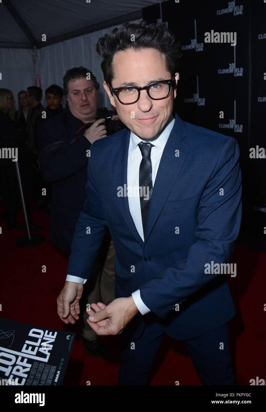 New York, NY, USA. 8th Mar, 2016. J.J. Abrams at arrivals for 10 ...