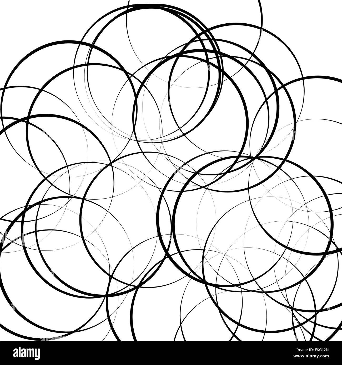 Geometric scattered shapes monochrome Black and White Stock Photos ...