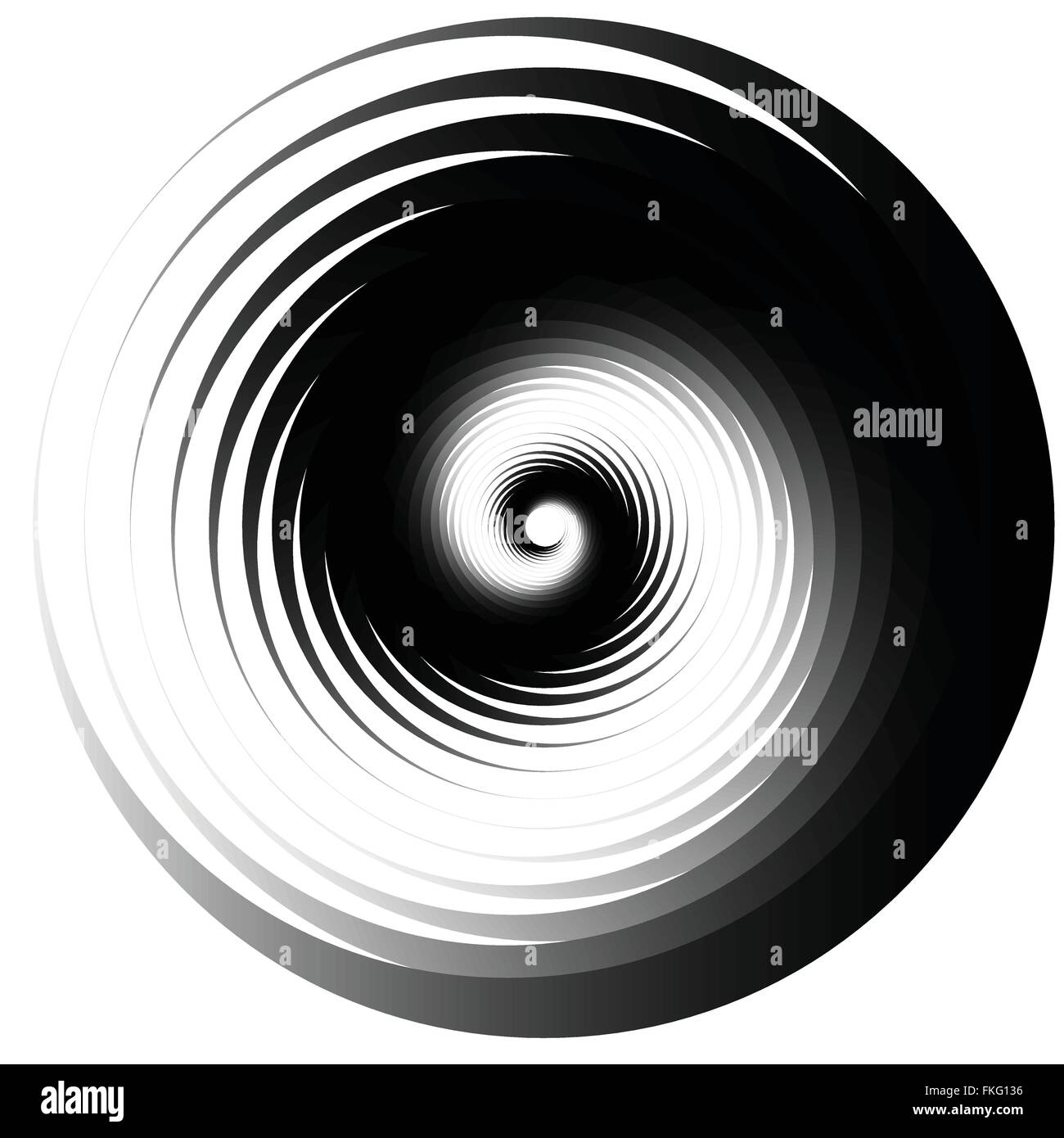 Concentric Converging Circles Abstract Vortex Spiraling Graphics