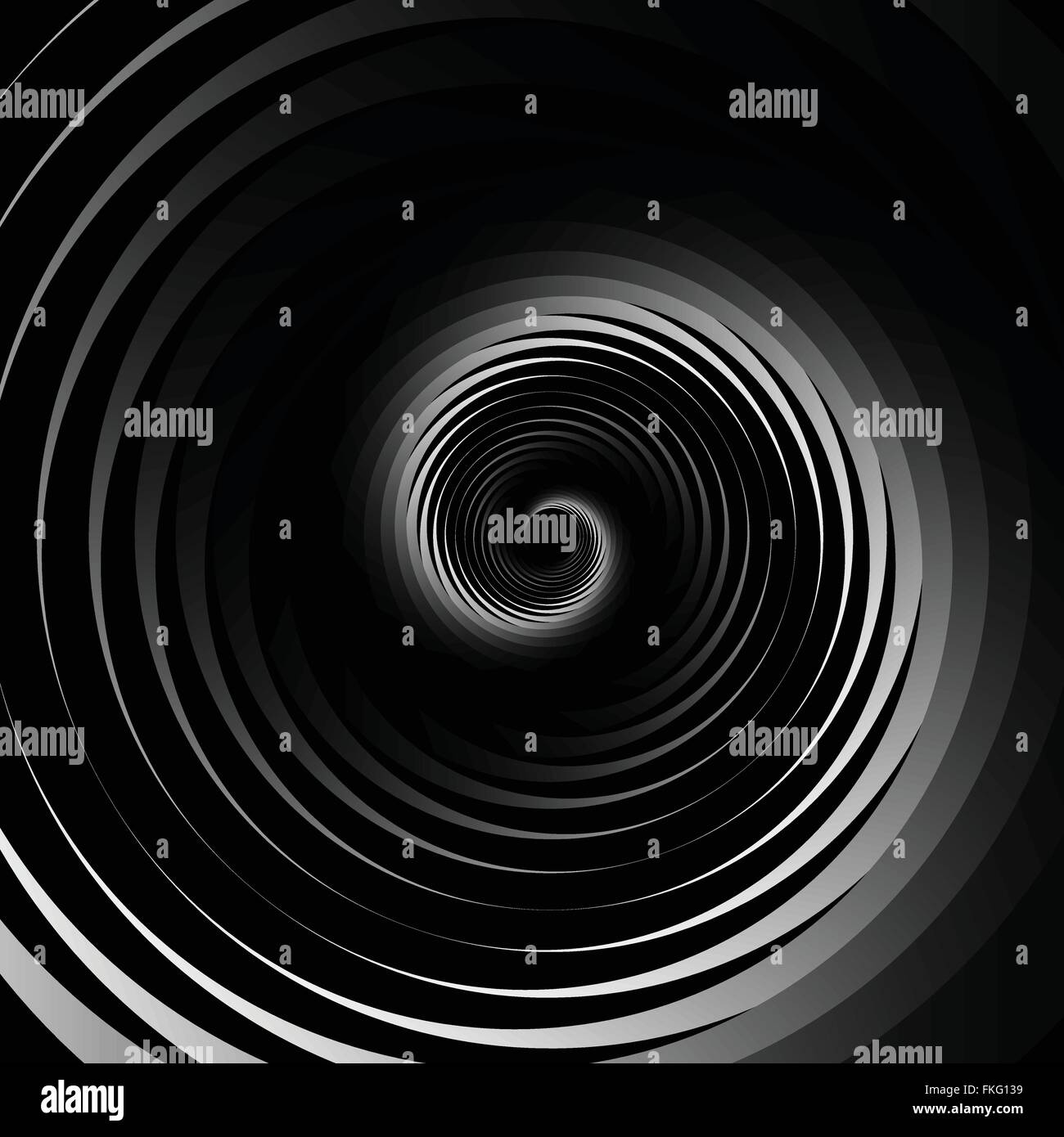 Concentric Converging Circles Abstract Vortex Spiraling Graphics