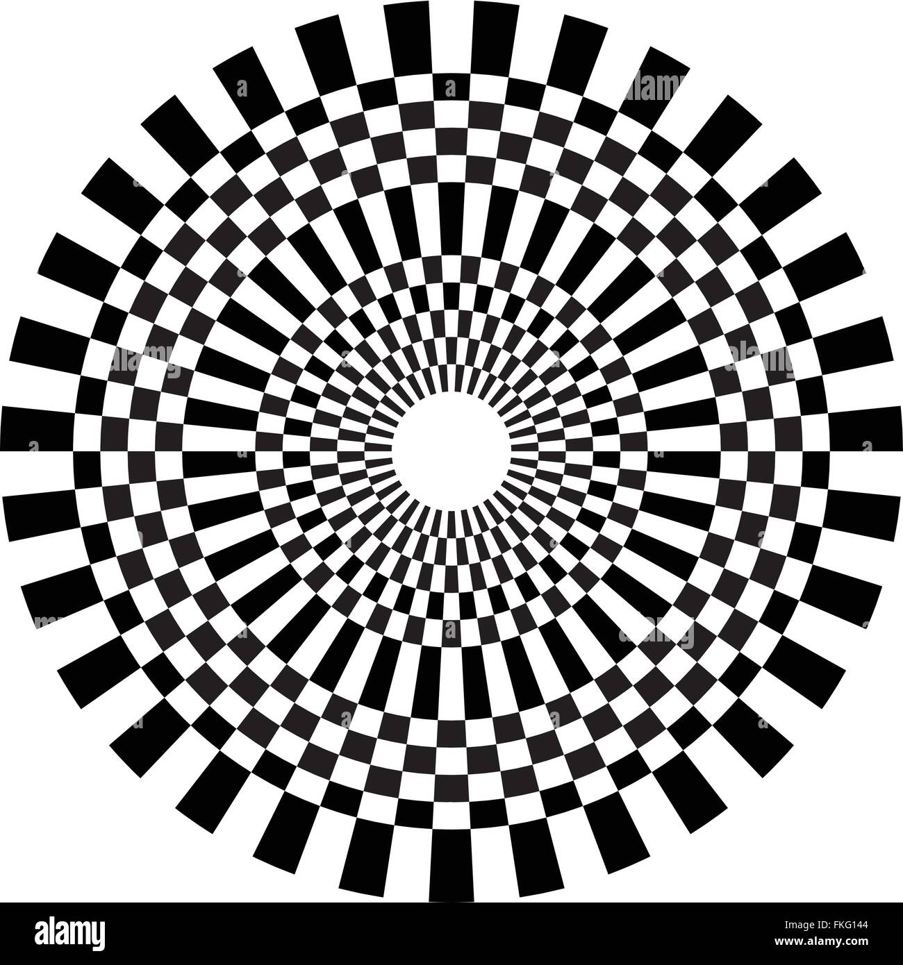 Simple monochrome checkered pattern circle Stock Vector Images - Alamy