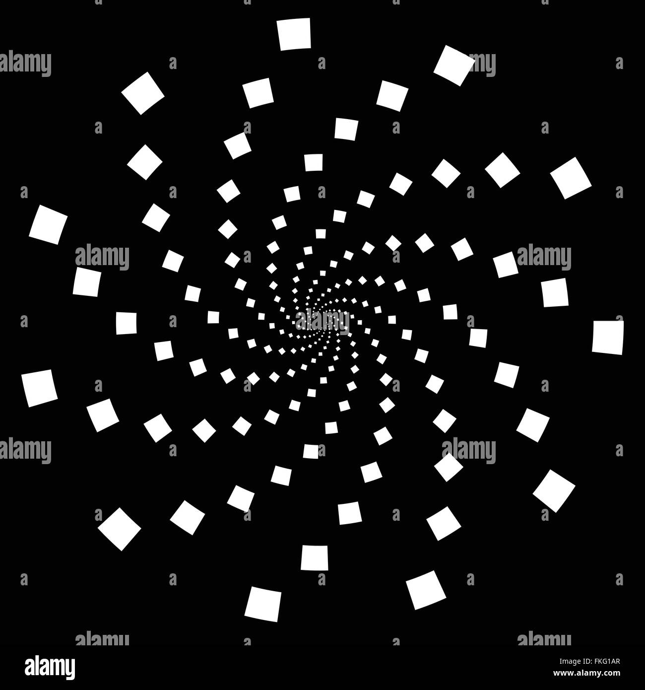 Abstract monochrome radial, burst element. Spiral, vortex shape Stock ...