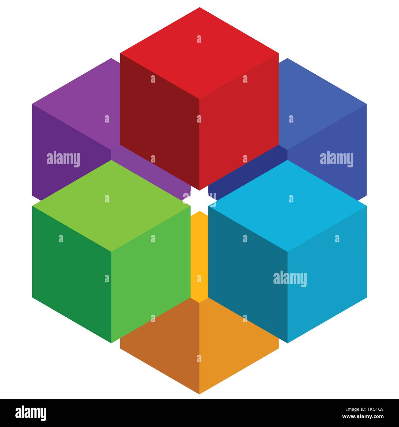 3d render abstract blocks background Stock Vector Images - Alamy