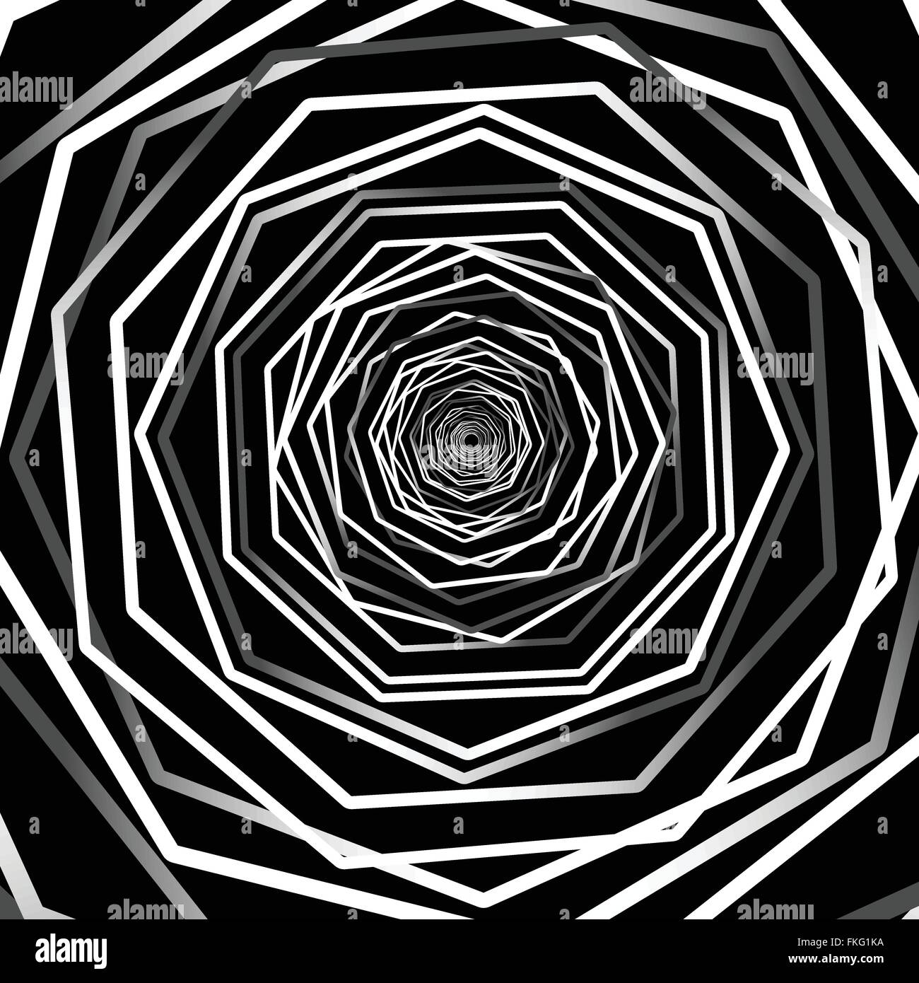 Abstract background with random rotating octagon shapes Stock Vector ...