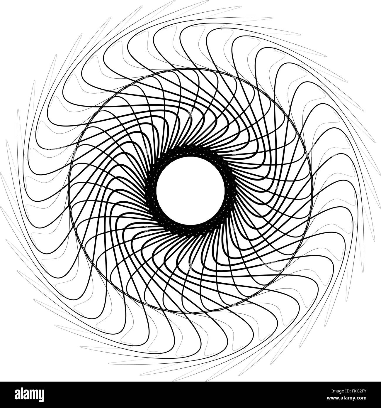 Abstract spiral element, motif isolated on white background Stock ...