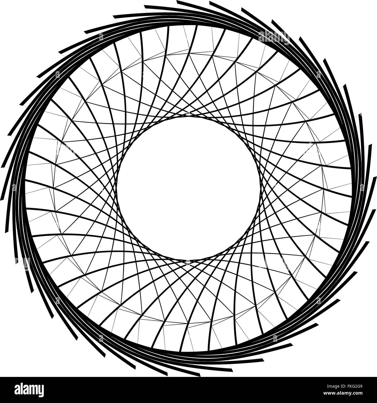 Abstract spiral element, motif isolated on white background Stock ...