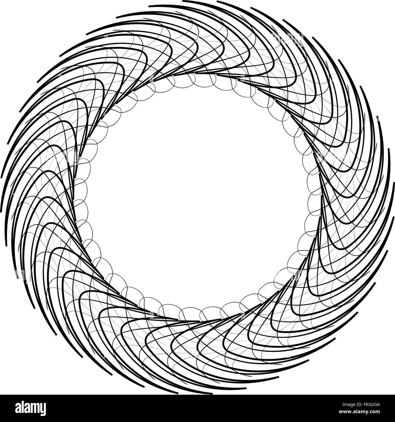 Abstract spiral element, motif isolated on white background Stock ...