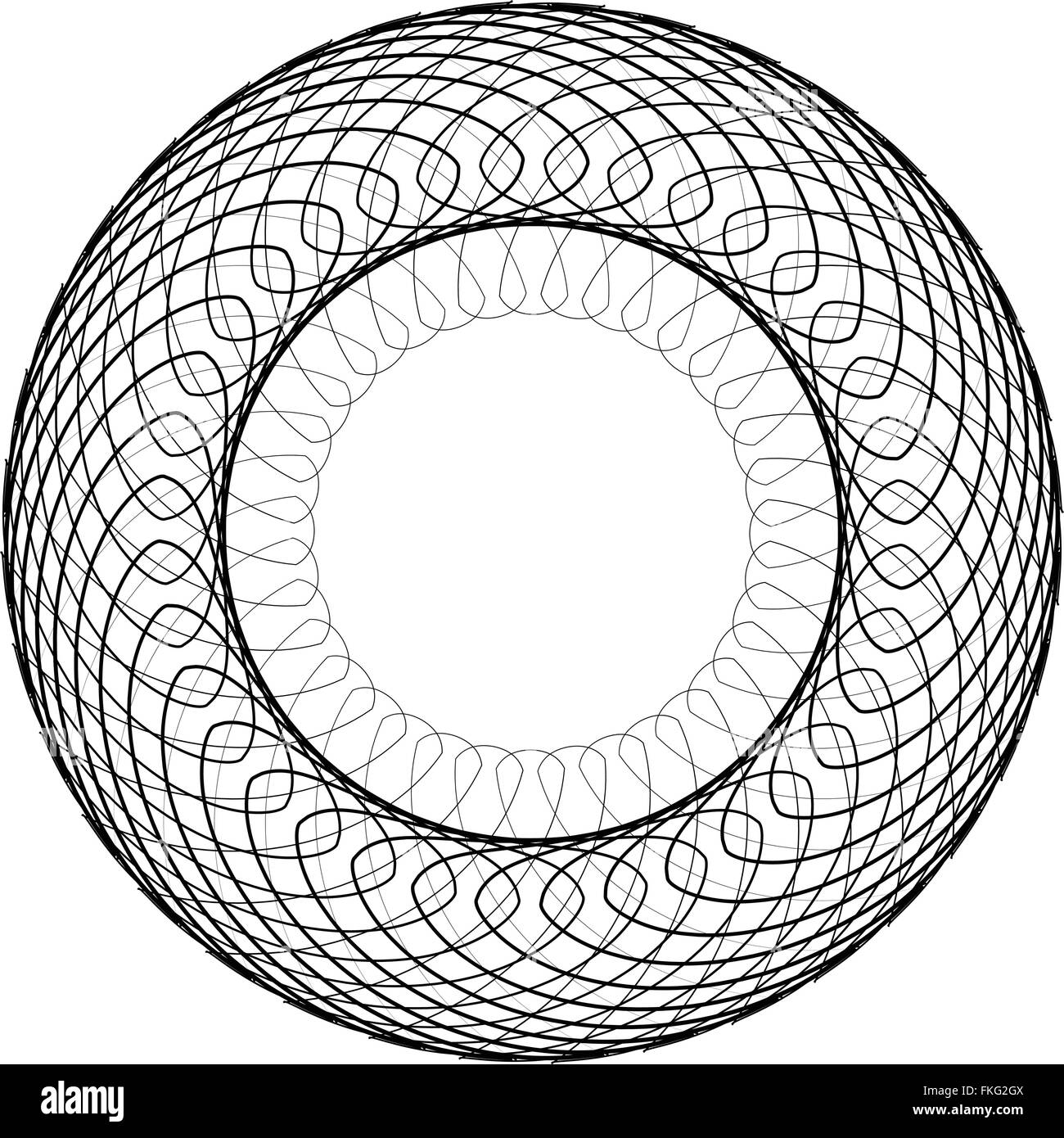 Abstract spiral element, motif isolated on white background Stock ...