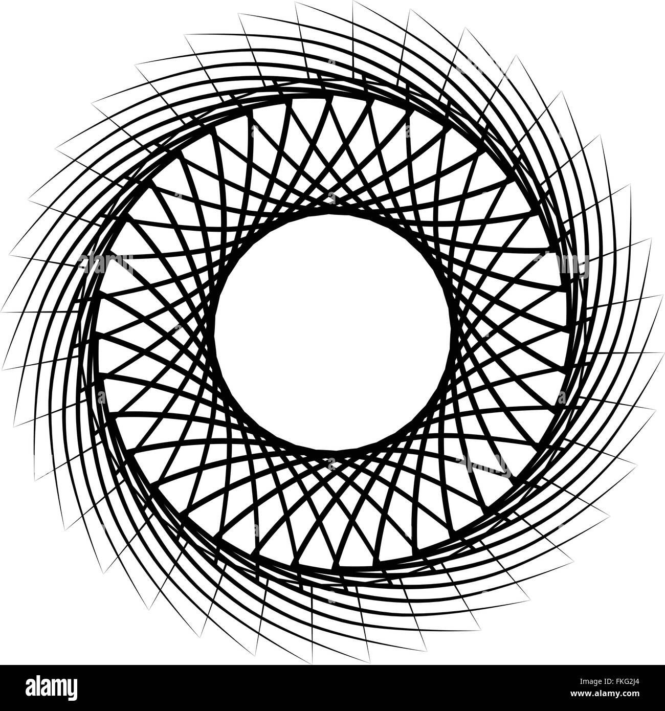 Abstract spiral element, motif isolated on white background Stock ...