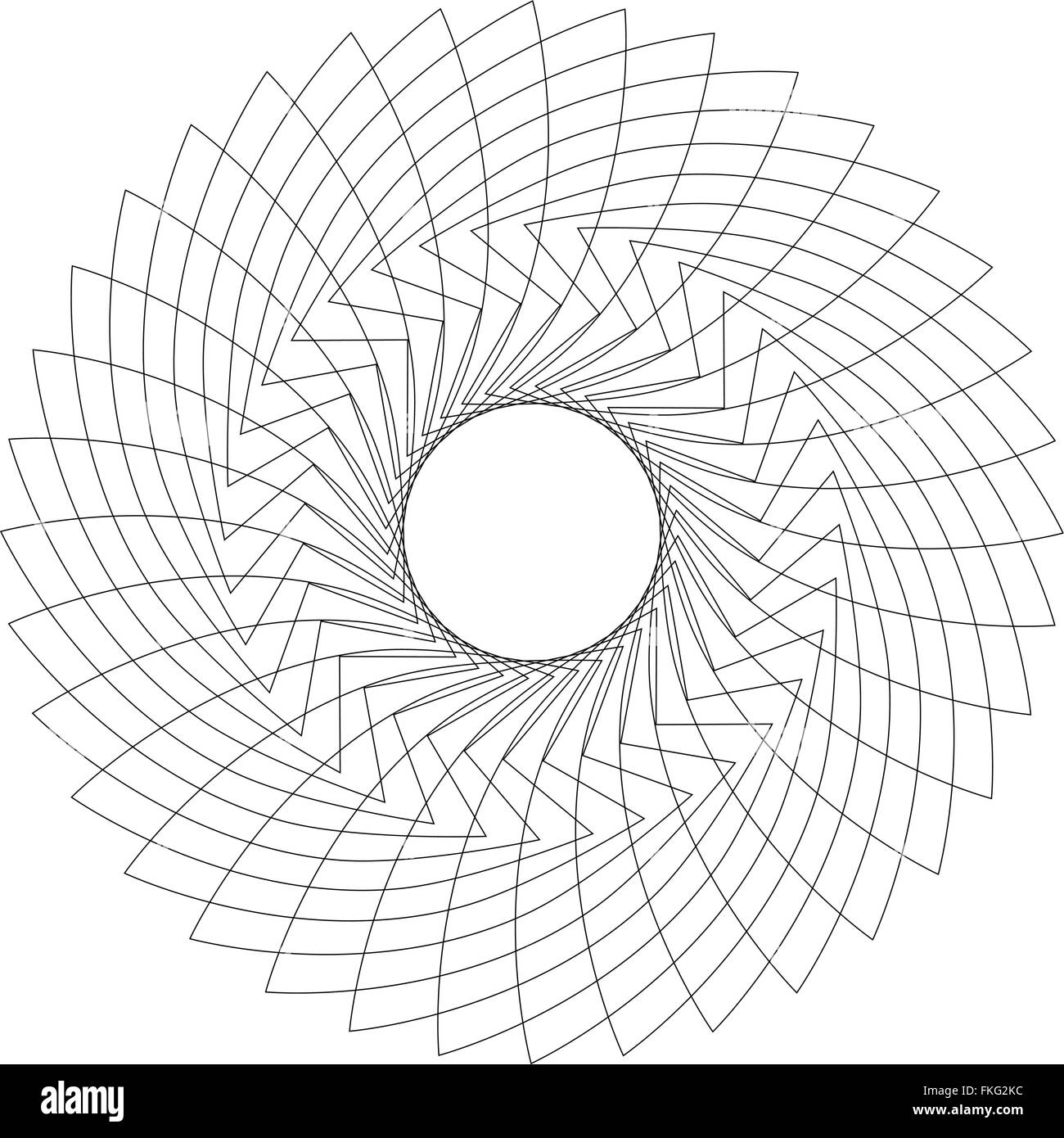 Abstract spiral element, motif isolated on white background Stock ...